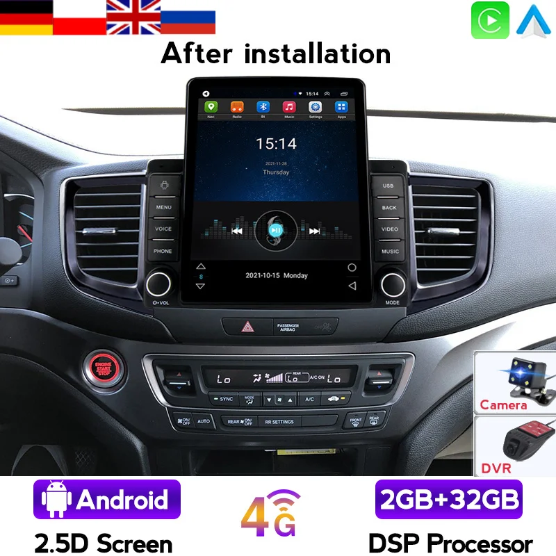 9.7" Vertical Style Tesla Screen Android Car Radio Gps Navigation ...