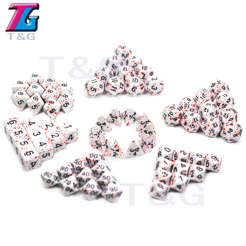 T&g 10pcs/set Polyhedral D4-d20 Multi Sides Dice Dnd Games For Opaque ...