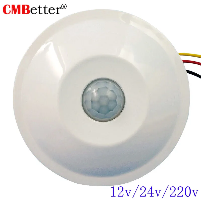 PIR 모션 센서 220V 24V 적외선 운동 자동 감지기 12 볼트 LED 천장 조명 NO OFF 타이머 12 V 조명 스위치 ...