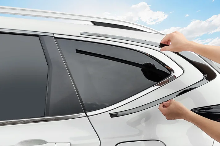 Stainless Steel Black/carbon Fibre Full Window Trim For Honda Crv 2017 ...
