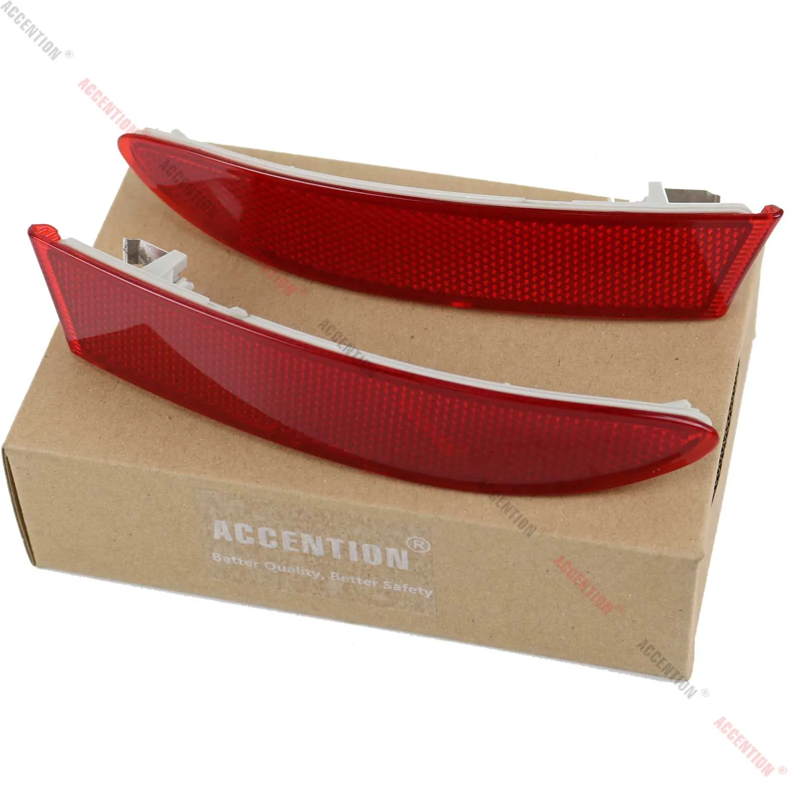 Car Rear Tail Bumper Corner Reflector Decorative False Light Lamp For ...