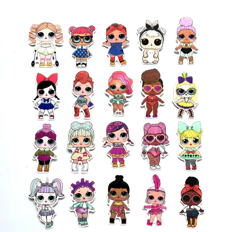 Pegatinas LOL Sersonality LOL Surprise Doll Stickers PVC para niños ...