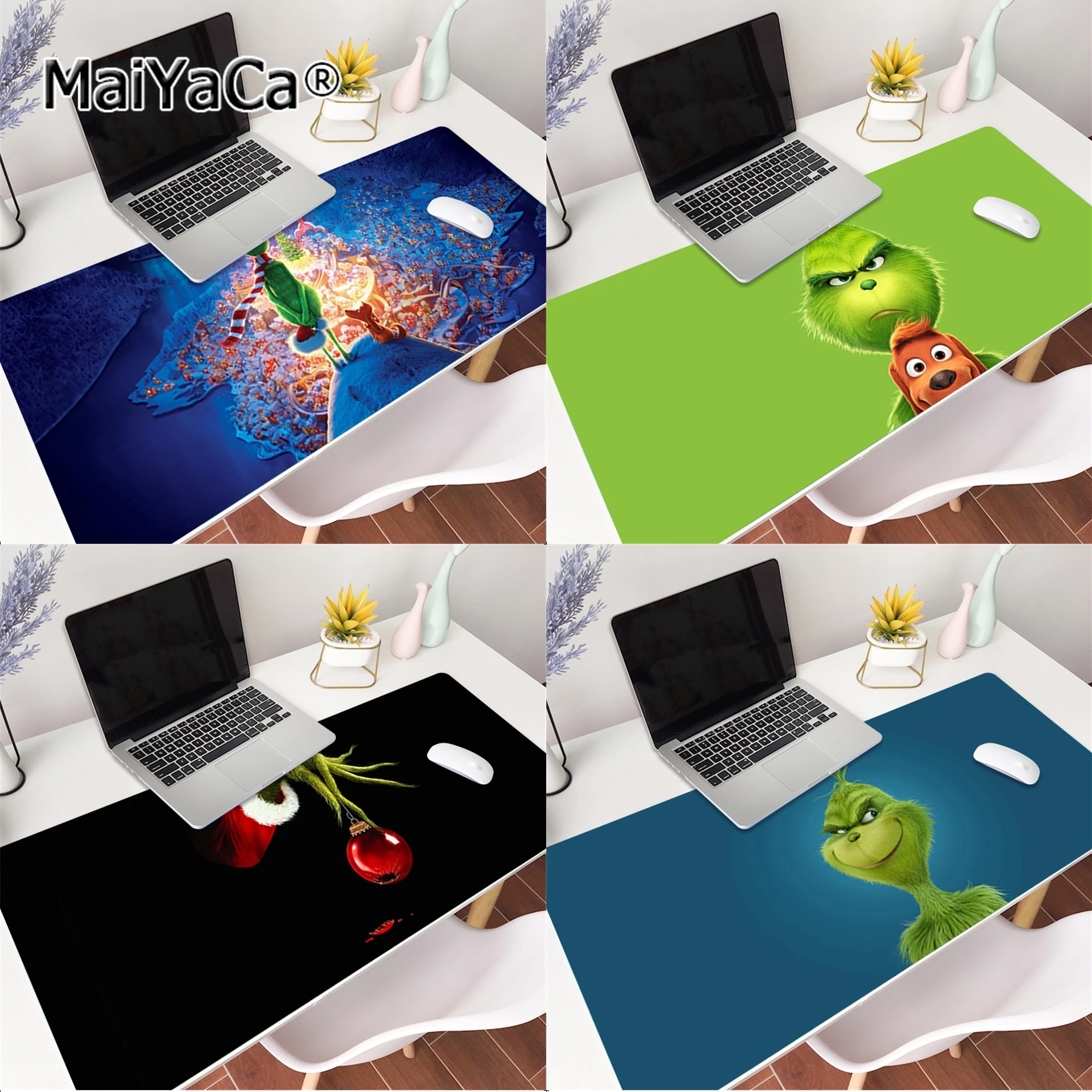 Grinch Christmas Computer Mouse Pad Computers & Peripherals Electronics ...