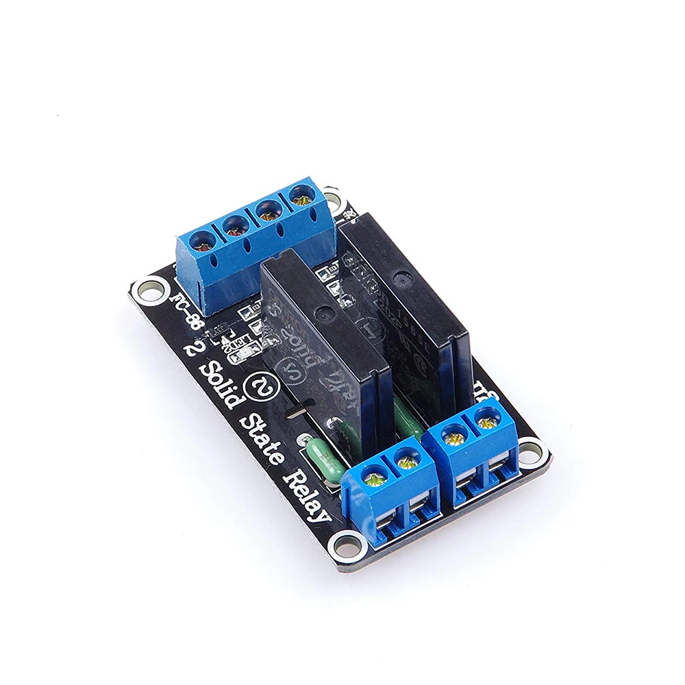 Generic 2 Channel High-Level Fire Plate Solid Status Relay Module 5 V ...
