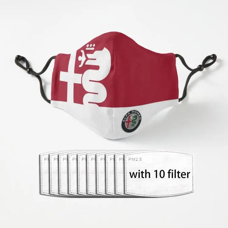 Alfa Romeo Racing Design Adult Mouth Mask Men Women Anti Dust Face ...