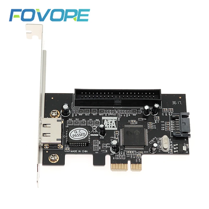 Tarjeta adaptadora PCIe a SATA IDE eSATA, Combo IDE + SATA + eSATA RAID ...