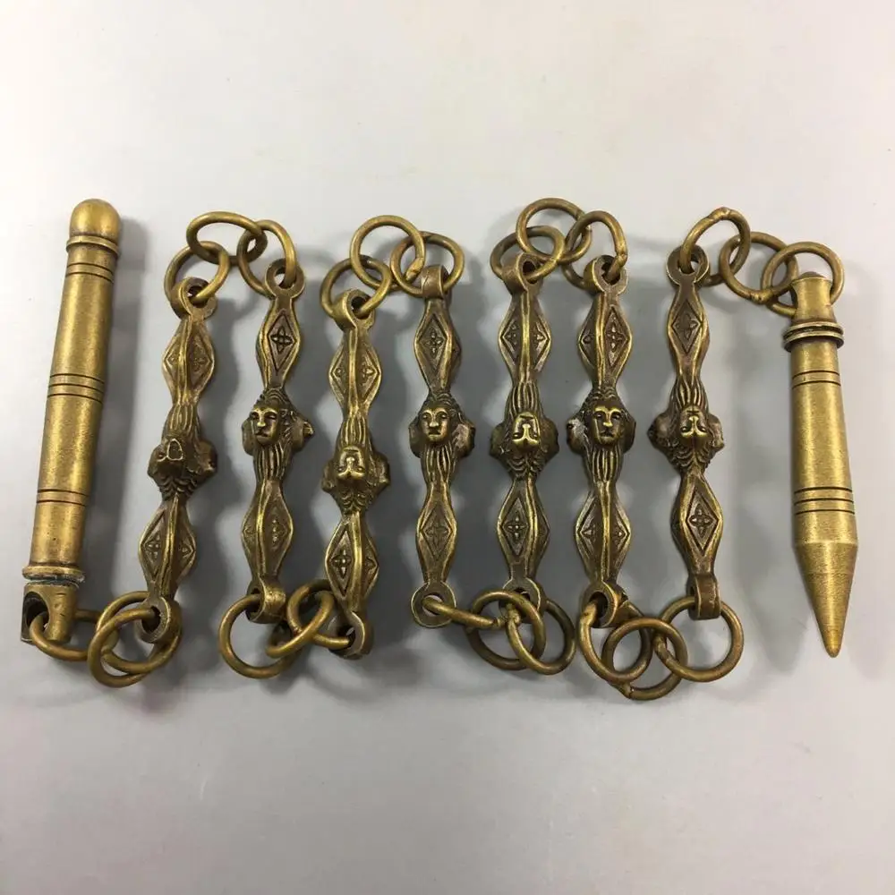 Antique Chinese Ancient Pattern Nine-section Whip - ClassySculptures