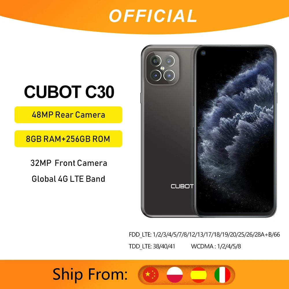 Cubot – Smartphone C30 Global 4g Lte De 8 Go Et 128 Go, Téléphone ...