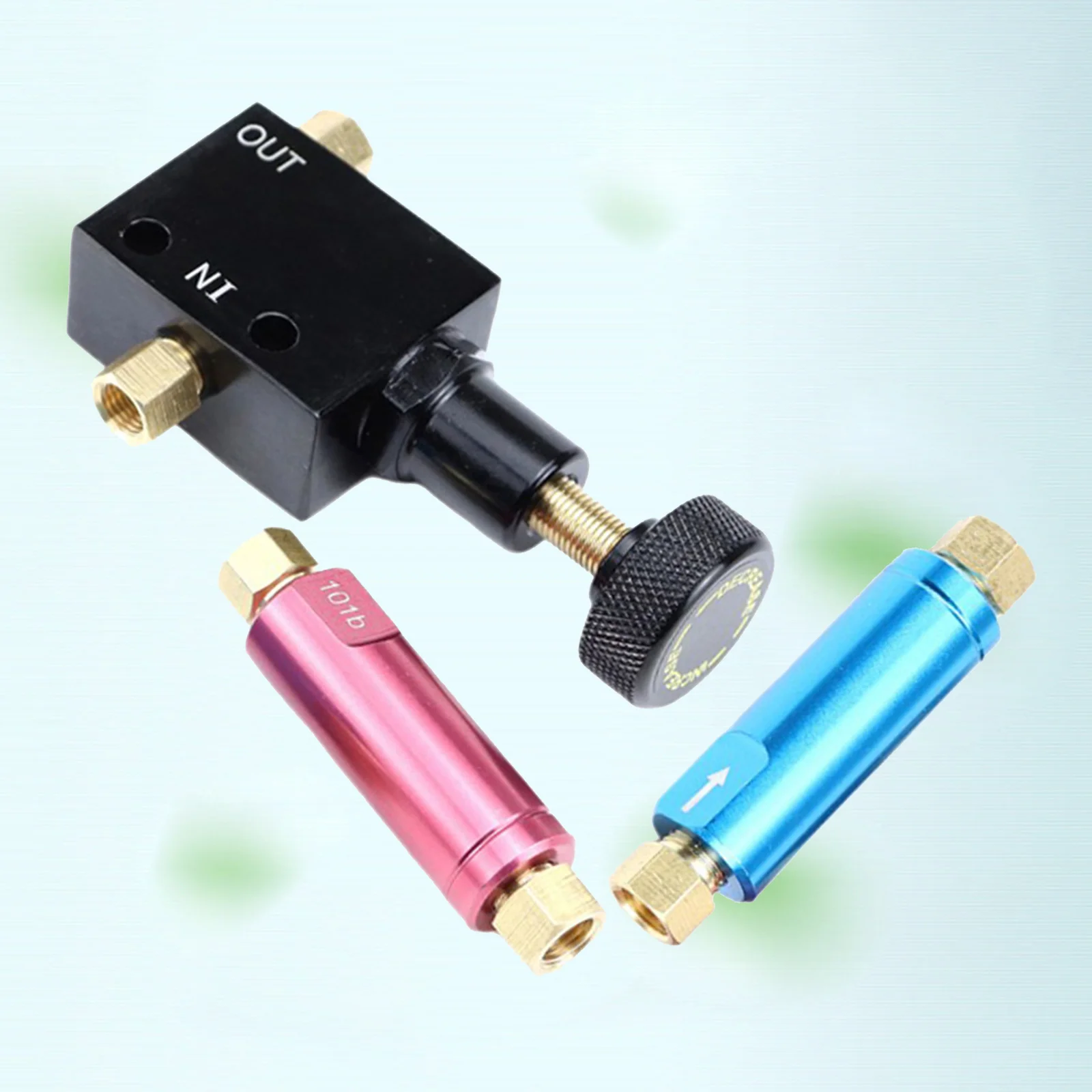 Black Adjustable Proportion Brake Valve and 2lb & 10lb Residual Valve ...