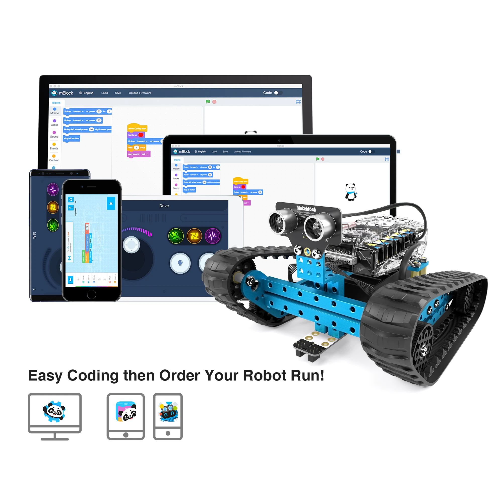 Kit de Robot Makeblock mBot Ranger programable, Arduino, educación STEM, robótica Programable 3 ...