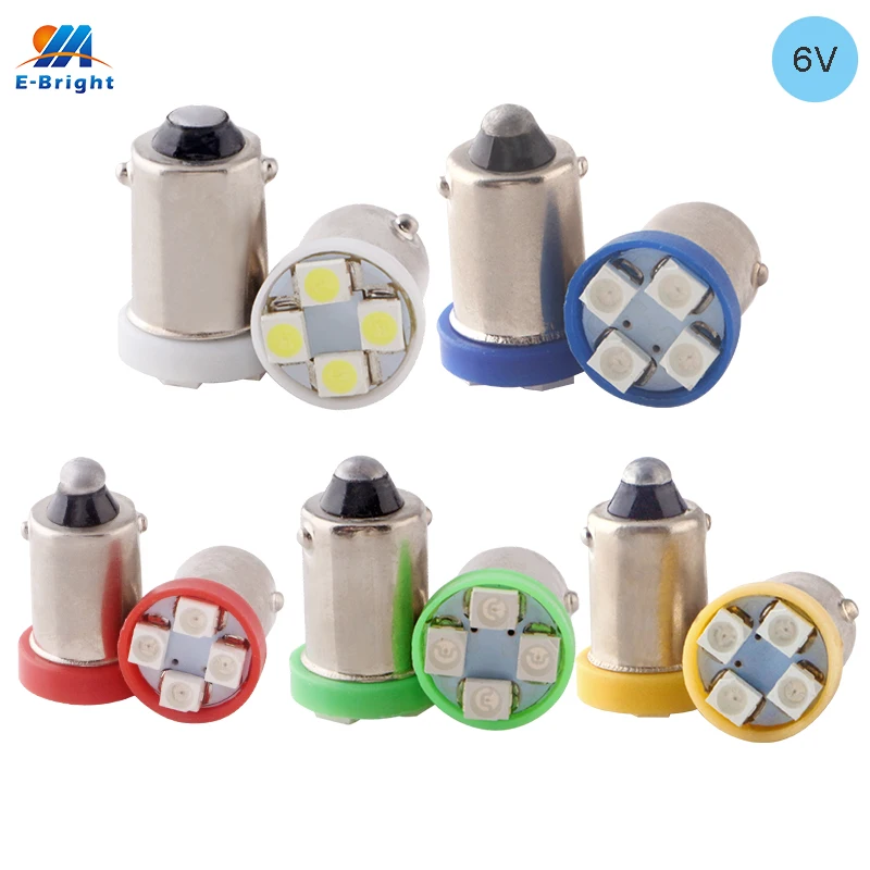 10X GE 44 47 Bulb 755 756 1893 1895 1847 Bulb BA9S DC 6.3V 6V Bayonet ...