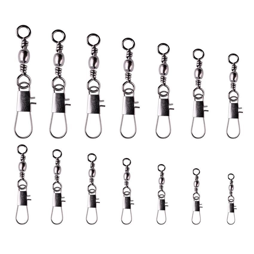 10PCS Fishhook Lure Swivels Pike Fishing Accessories Connector Pin ...