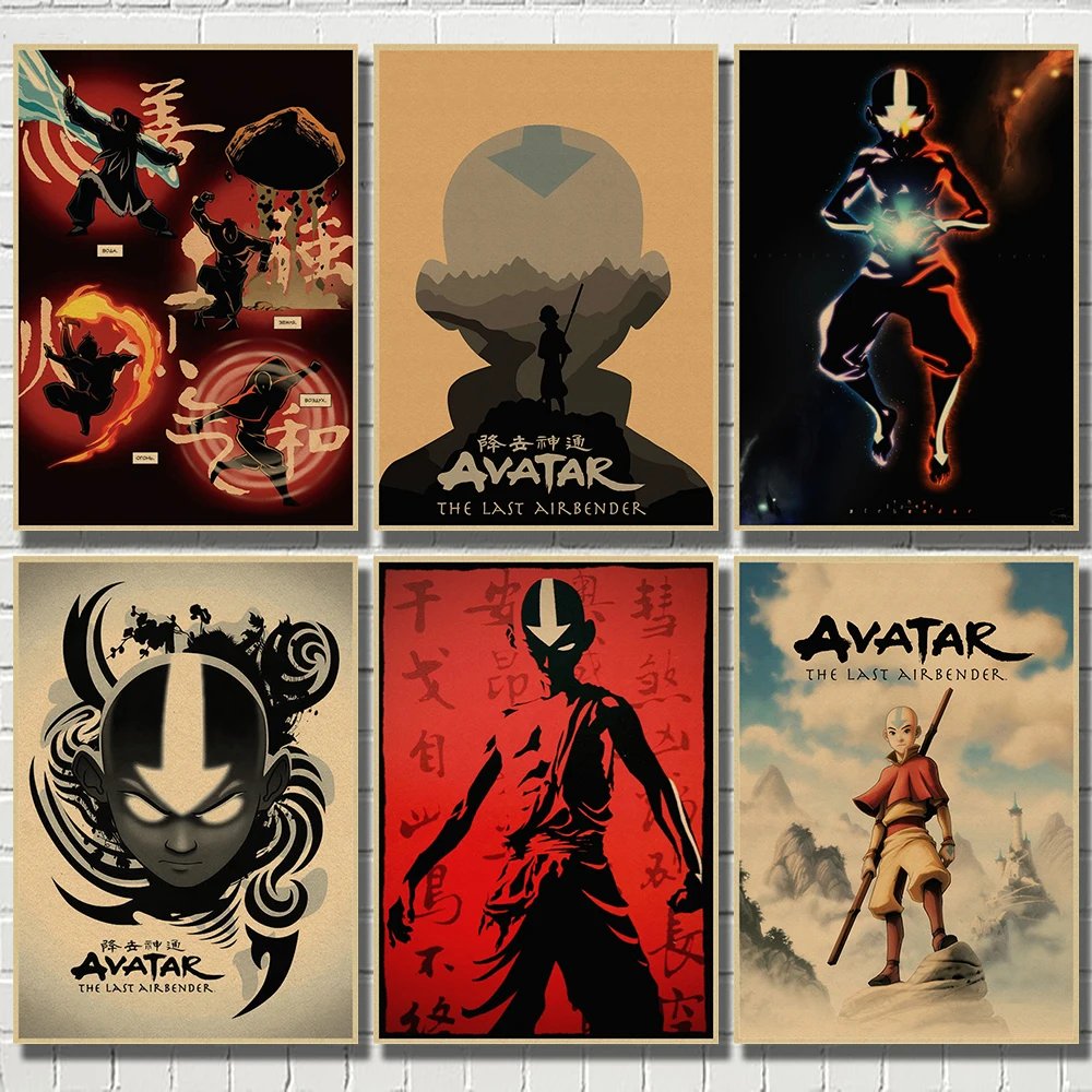Avatar-The-Last-Airbender-Vintage-kraft-paper-Posters-and-Prints-Poster ...