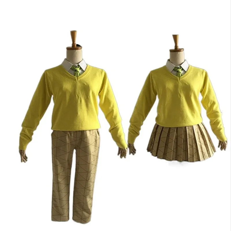 Anime-Kimetsu-No-Yaiba-Cosplay-Costumes-Agatsuma-Zenitsu-Clothes-Suits ...