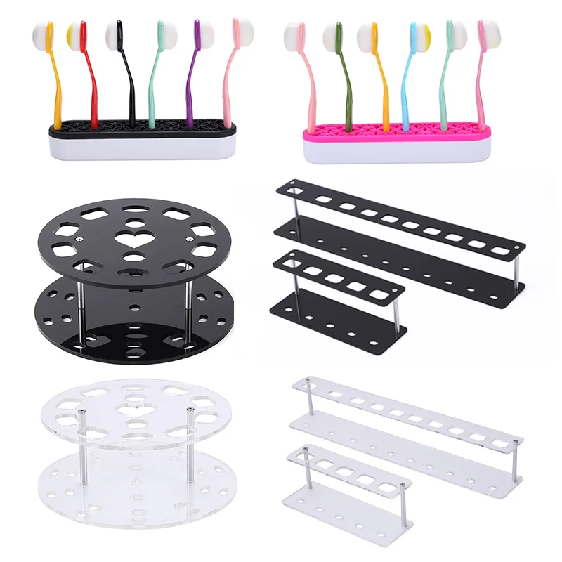 Brushes-Holder-Display-Stand-Rack-Shelf-Drawing-Painting-Brushes-Flat ...