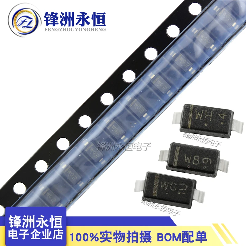 100Pcs SMD Zener Diode 1206 BZT52C 4V7 5V1 5V6 6V2 6V8 7V5 8V2 9V1 10V 12V 15V 16V 18V 20V 24V ...