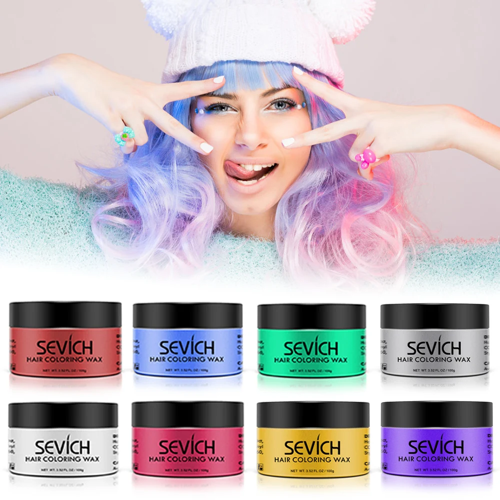 Sevich 150g Disposable Hair Color Wax Styling DIY Mud Paste Dye Cream ...