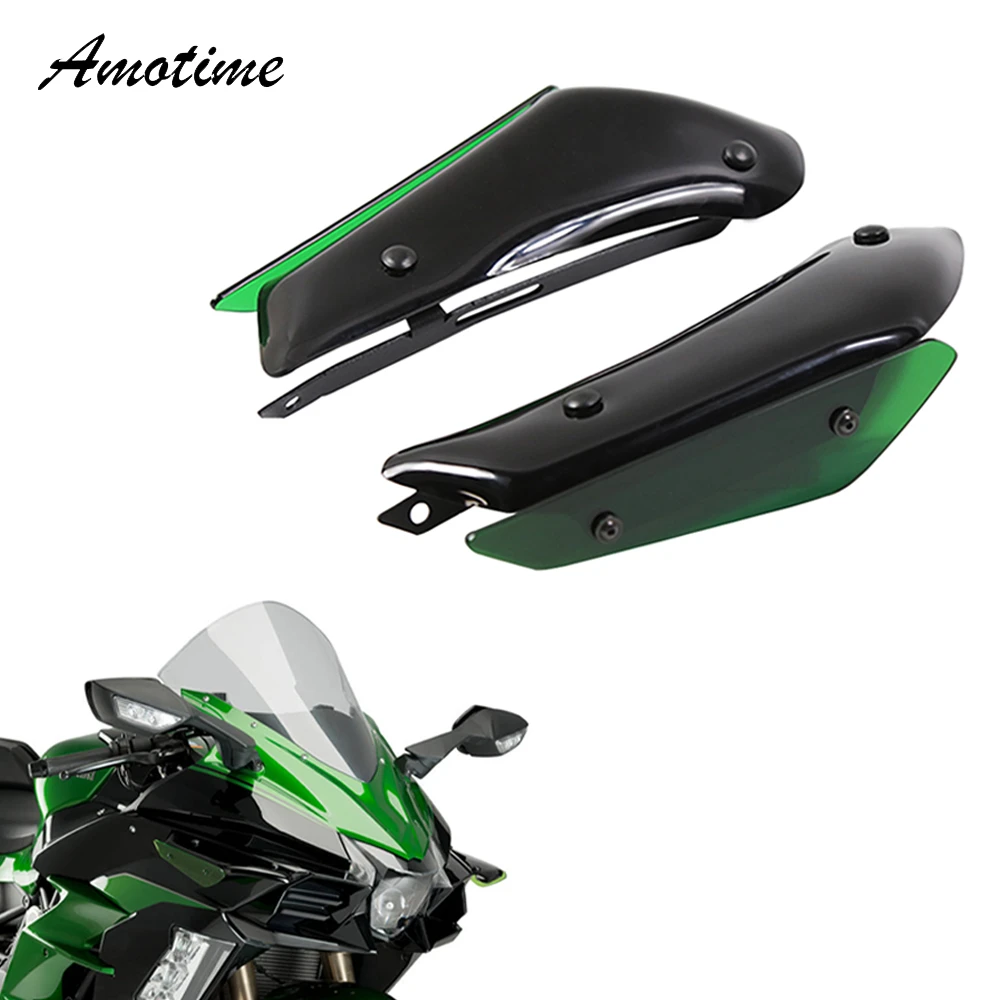 For KAWASAKI NINJA H2 H2R Motorcycle Fairing Parts Aerodynamic Wing Kit ...