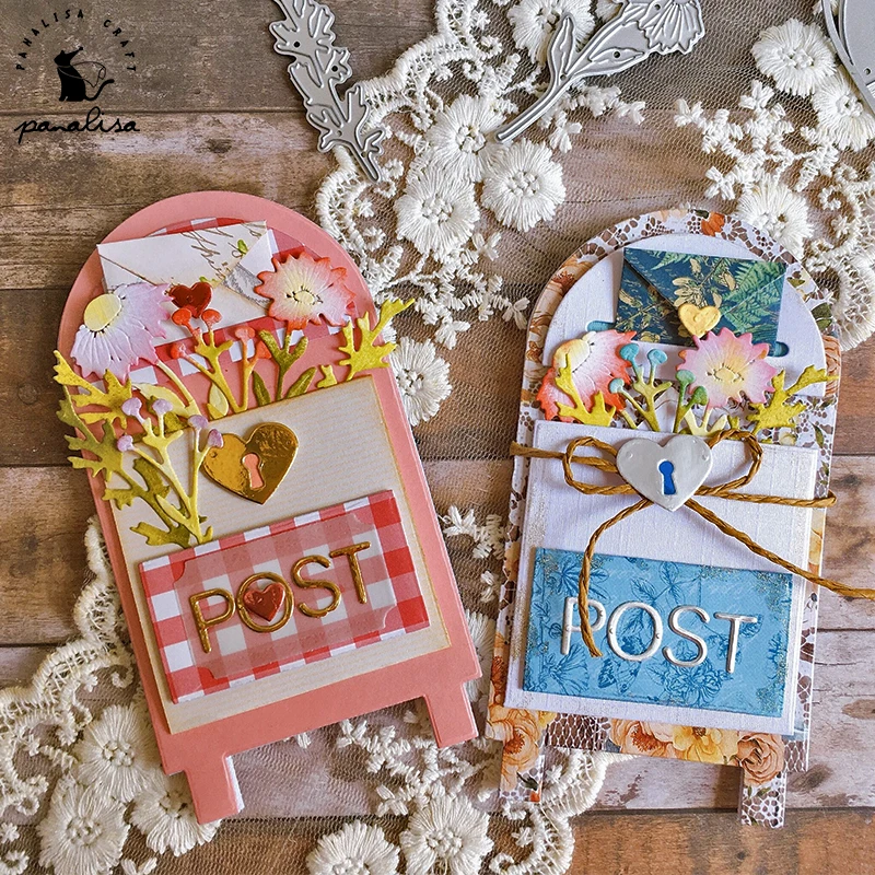 Panalisacraft post mailbox flower Metal Cutting Dies Stencils for DIY ...