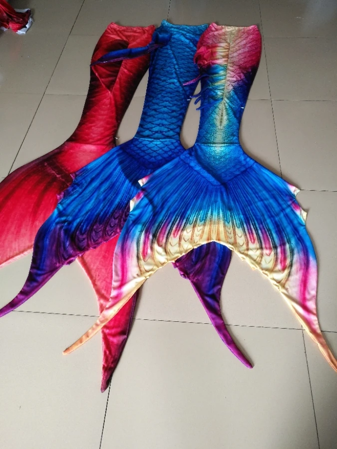 Mermaid Swimsuit Tail And Fins With Monofin Cosplay Costume For Adult ...