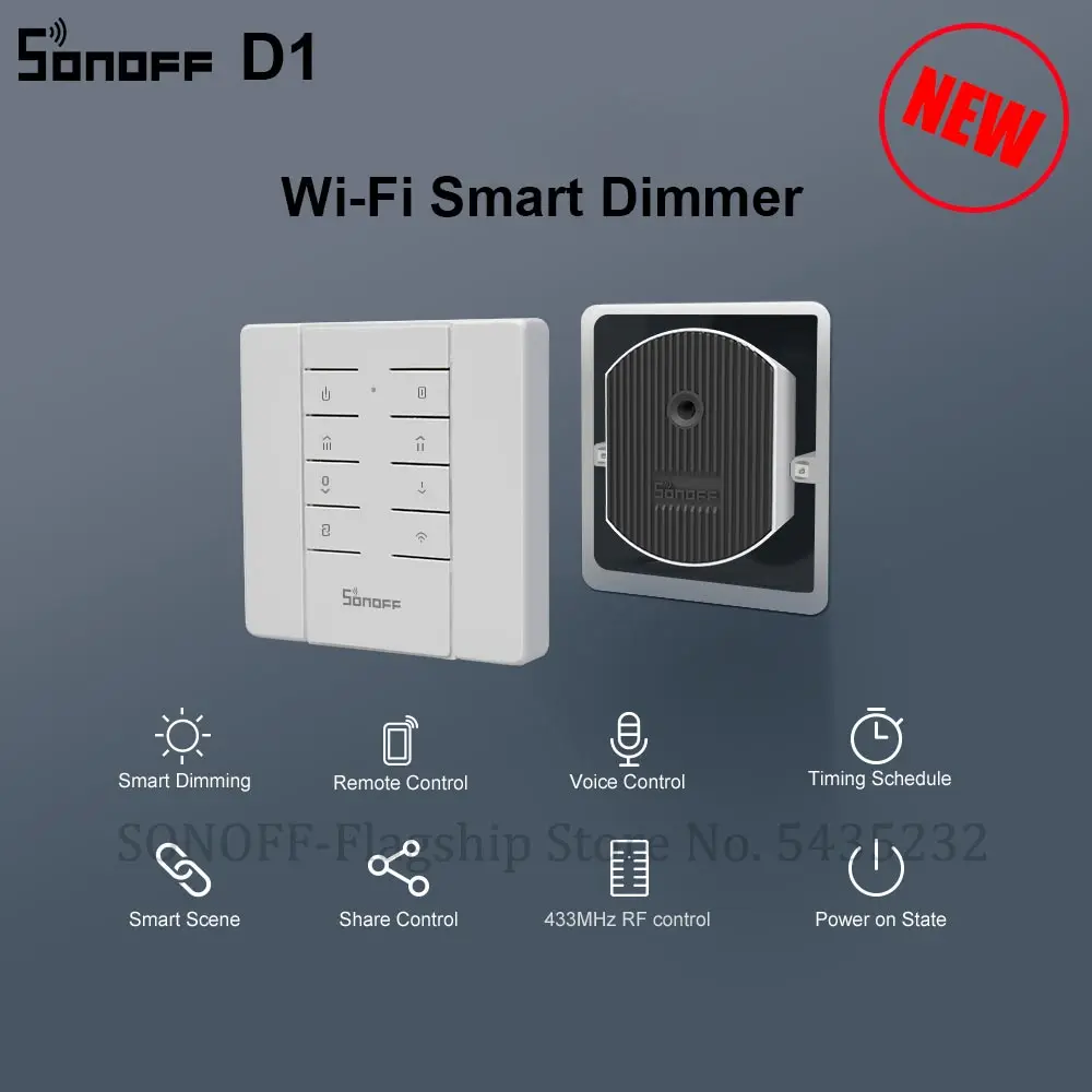 Itead-SONOFF-D1-DIY-Smart-Dimmer-Switch-Wifi-Mini-Switch-Module-Support ...