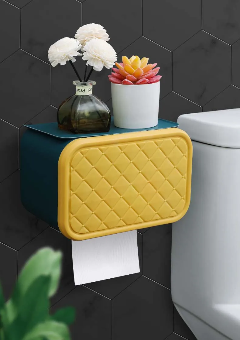 SERVITEUR WC,Gray--Porte papier hygiénique créatif 3 couleurs, boîte de ...