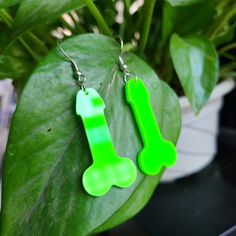 Acrylic-Carving-To-Attract-Gifts-for-Hanging-men-s-genitals-Earring ...
