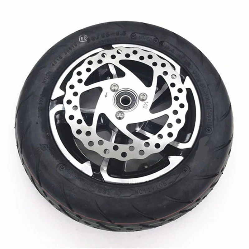 Electric Scooter Aluminium Front Wheel 90/65-6.5 On Road Tire and 140mm ...