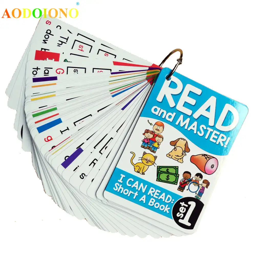 14Pcs Emotional Management Kids Montessori English Word Pocket Flash ...