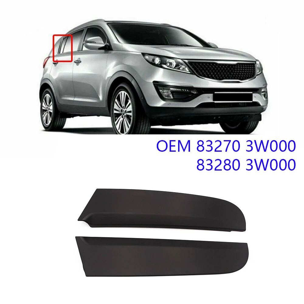 Genuine Black C Pillar Garnish Door Rear Frame Lh Rh 2pcs For Kia ...