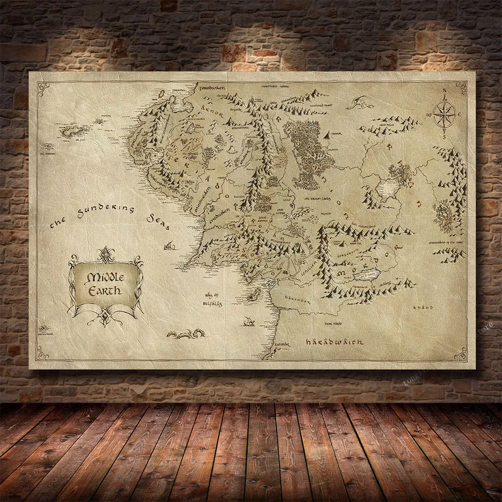 Hd Lord Of The Rings Map