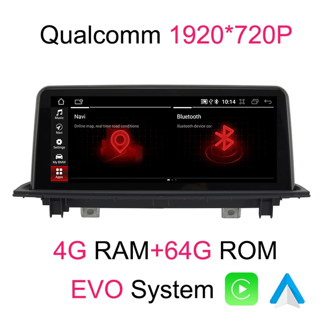 AUTOTOP 4+64G 10.25″ 2din Android 10 Car Multimedia Player for X1 F48 16-17 NBT with Bluetooth ...