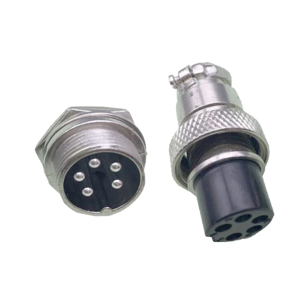 5 PIN 16mm GX16-5 Screw Aviation Connector Plug The Aviation Plug Cable ...