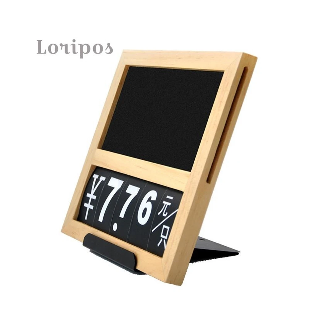Wooden Rewritable Price Signboard Fruit Vegetable Shelf Price Tag ...