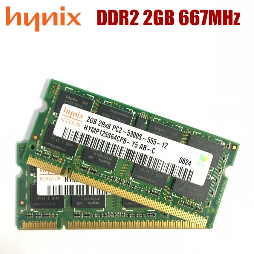 Hynix Chipset Ddr2 2gb 2rx8 Pc2-5300s Laptoop Ram 2g Ddr2 667mhz Pc2 ...