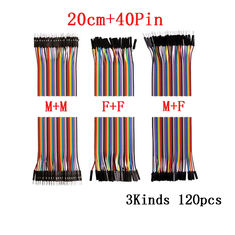 120pcs-20cm-DuPont-line-cable-male-to-male-male-to-female-and-female-to ...