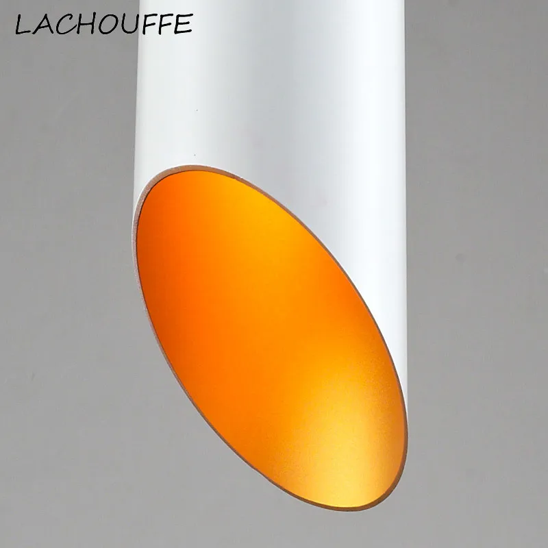 Modern Pipe Pendant Lights Long Cylinder Led Hanglamp for Bedroom ...