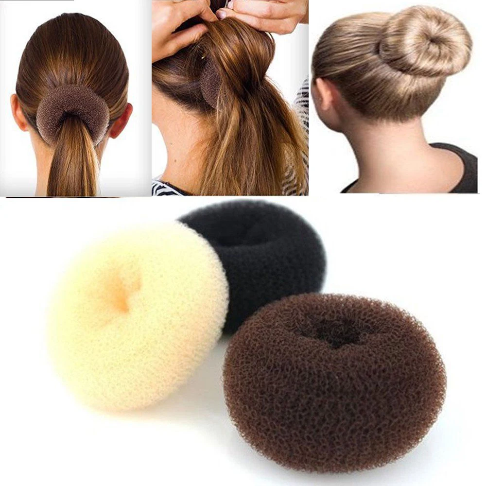 Hair Bun Maker Magic Donut Shaper Donut Tray Hair Tool Ring Girls Women ...