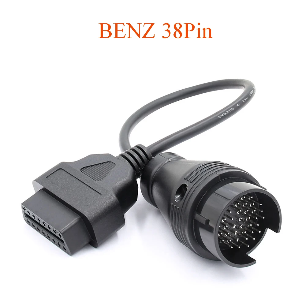 Диагностический кабель для MB 38 Pin до 14 Pin OBD2 OBD диагностический ...