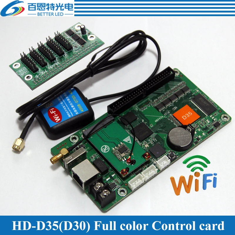 HD D35 com wifi, com hub75, lintel assíncrono cartão de controle de ...