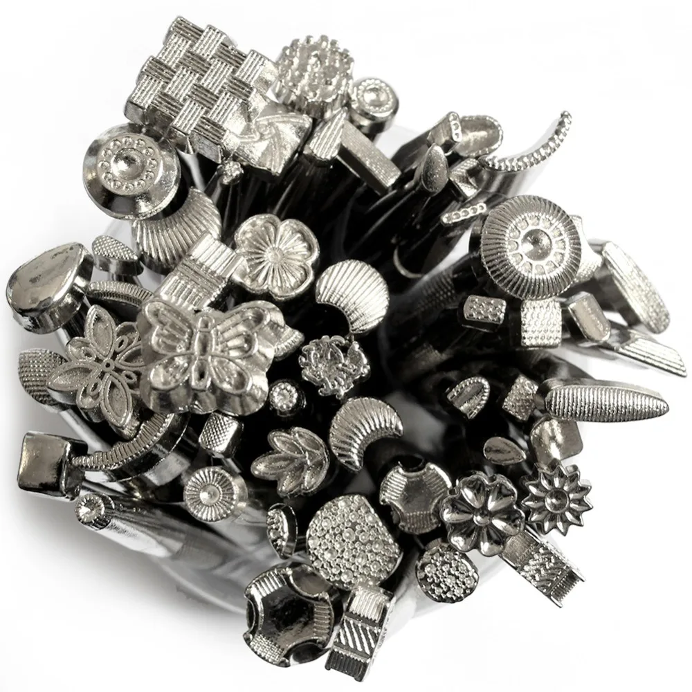 56pcs/suit New Style Leather Stamp Tool Kit Leathercraft Working Saddle ...