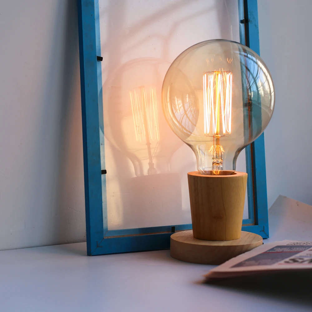 Edison Light Bulb Table Lamp