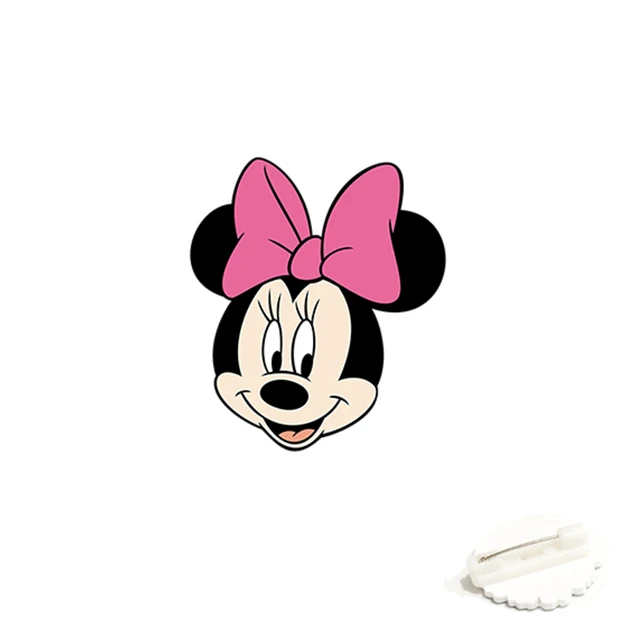 Minnie Mouse Face With Pink Bow