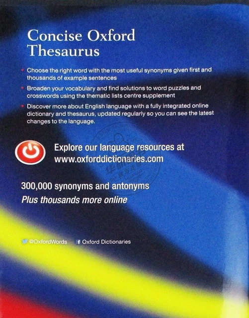 Oxford Thesaurus Dictionary