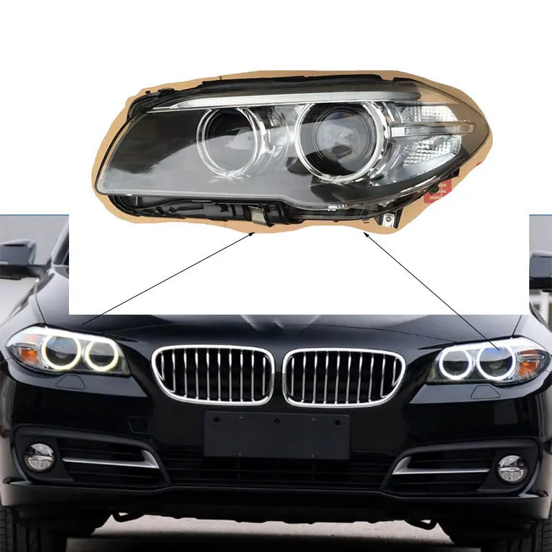 For BMW 5 series f18 f10 2011-2016 Lens Lamp Shade Front Headlight ...