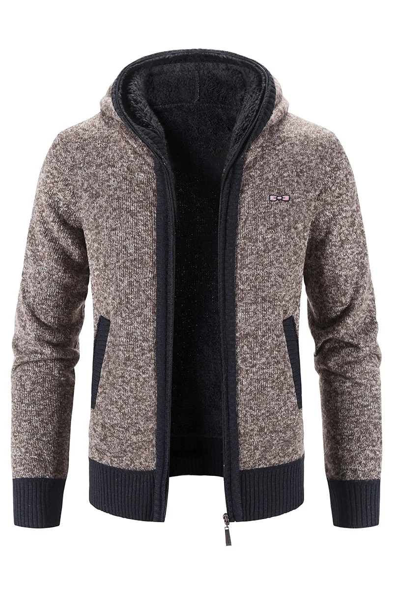 Gilet-cardigan,Pull décontracté avec fermeture éclair pour Homme, tricot, grande taille, automne ...
