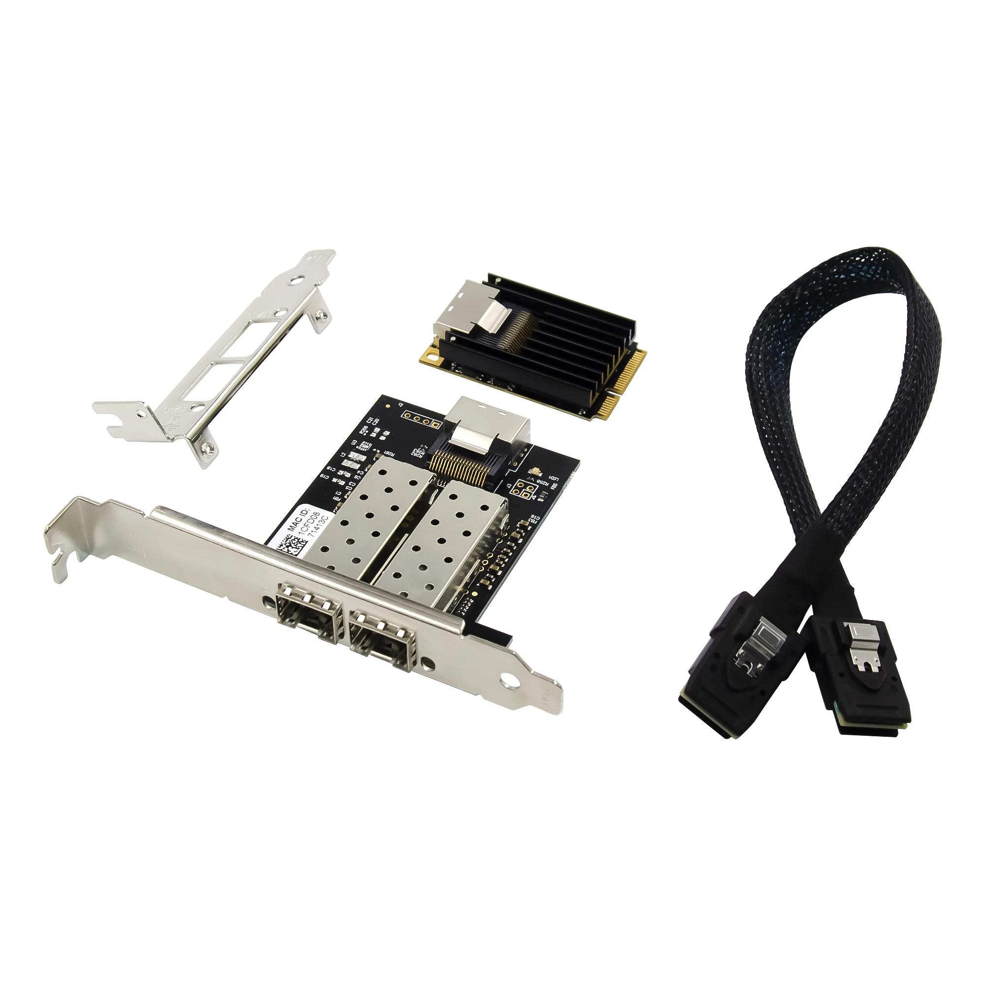MINI Pci e to Dual port Gigabit Ethernet Server NIC network card 1000M ...