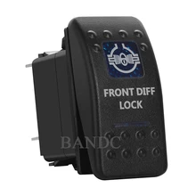 Front Diff Lock Rocker Switch 5P SPST On Off Illuminated Blue Led Light ...