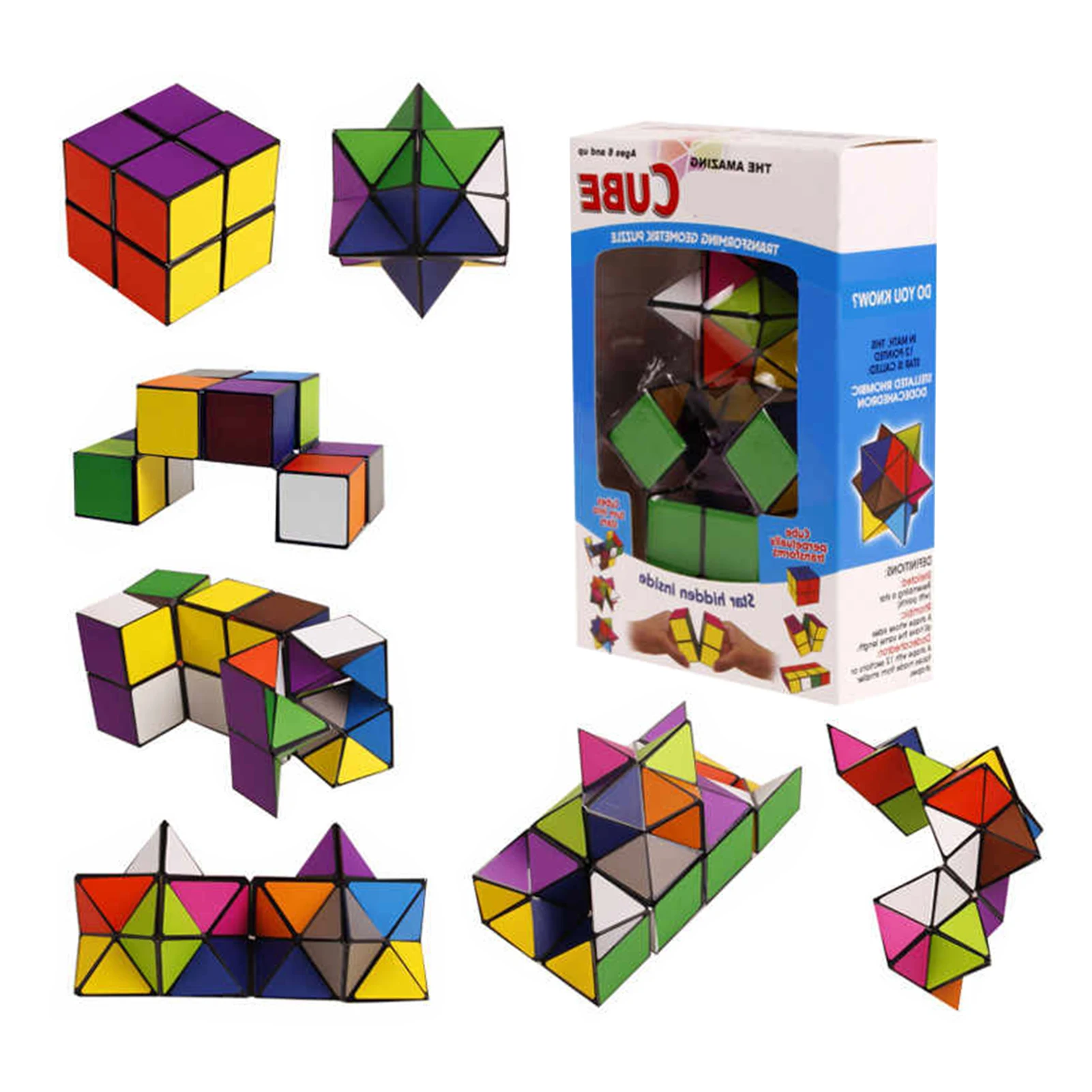 Antistress Infinite Cube Infinity Cube 3d Magic Star Cube Office Flip ...