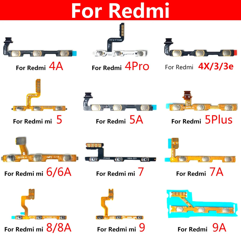 Power-Volume-Button-Up-Down-Key-Flex-Cable-For-Xiaomi-Redmi-10-4-Pro-5 ...